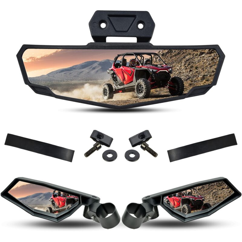 Adjustable Folding Side View Mirrors for Polaris Ranger 500 570 Ranger ...