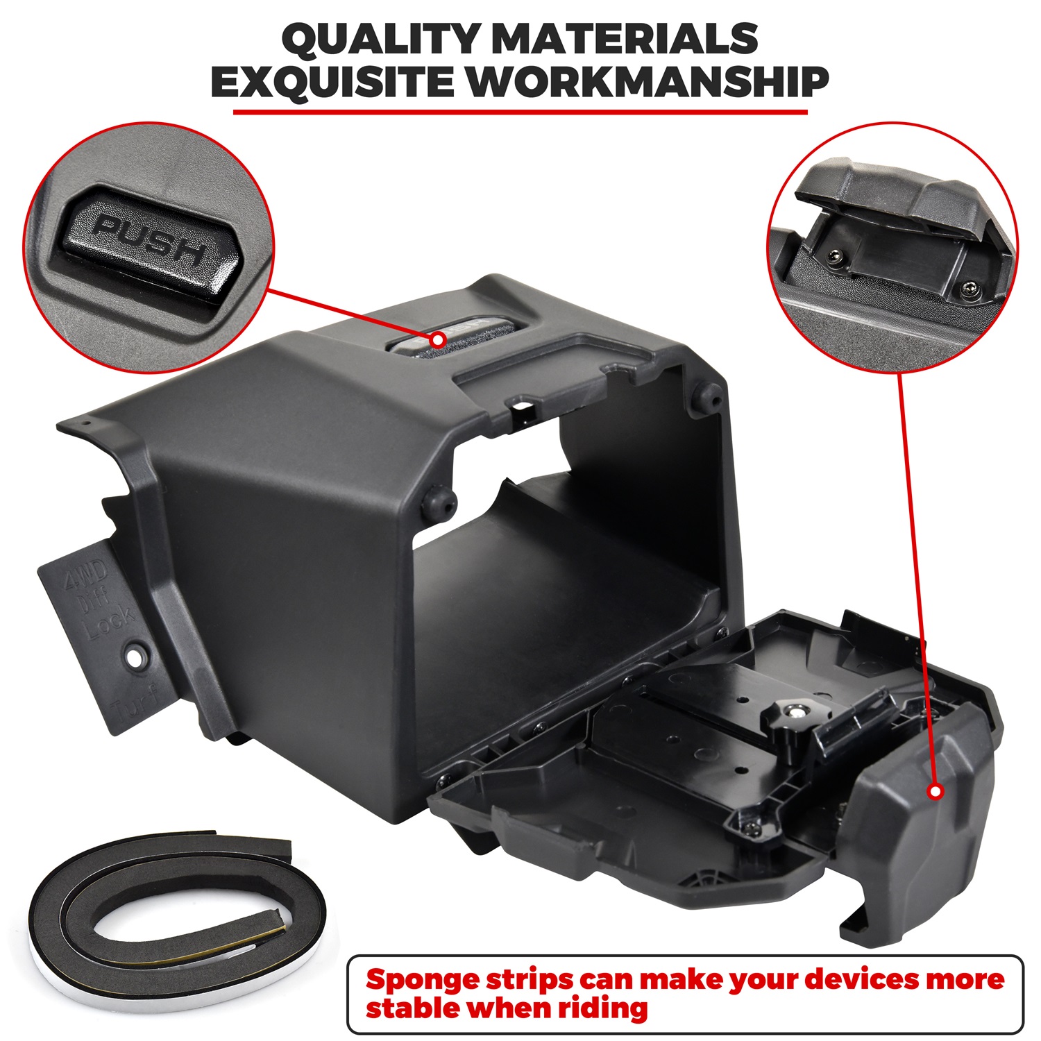 Watercolor Paper UTV Tablet Phone Holder For Honda Pioneer - Electronic ...